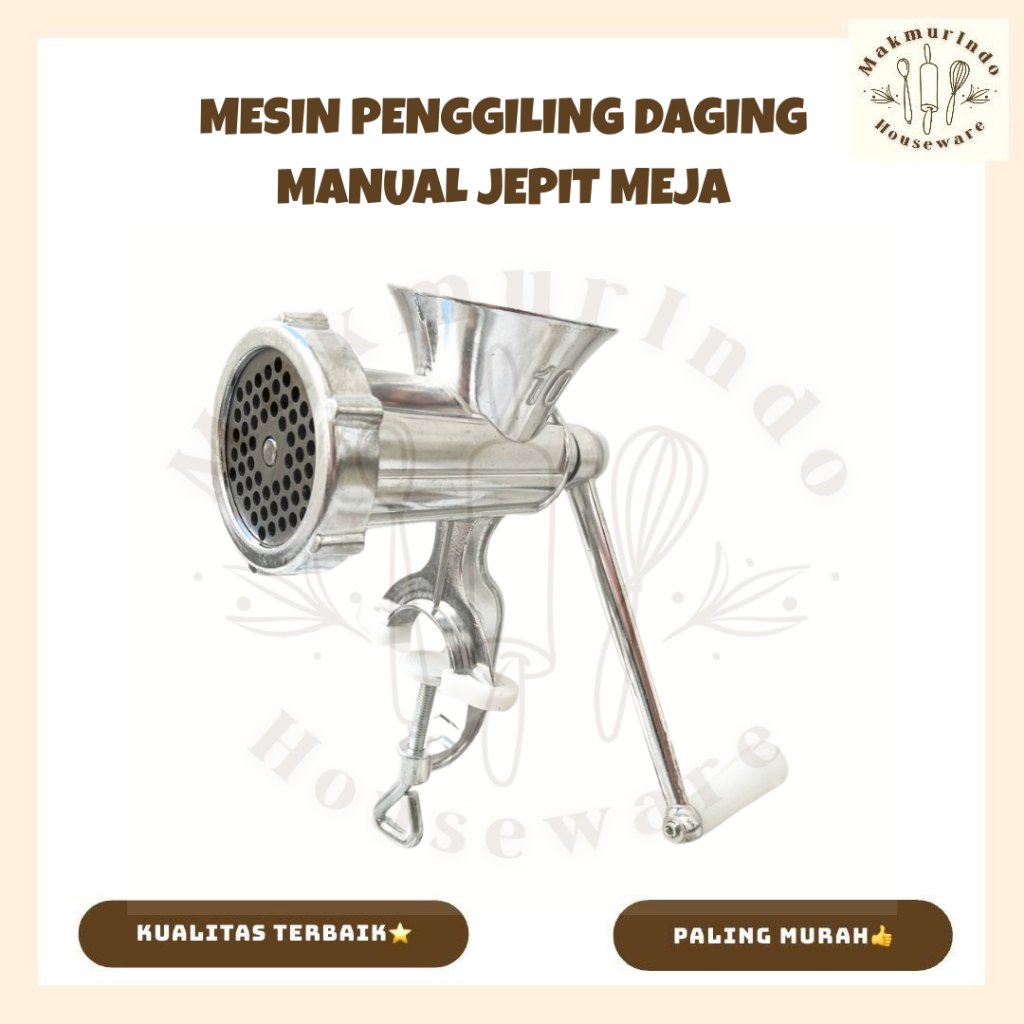 Jual Mesin Penggiling Daging Jepit Meja Alat Giling Bakso Ayam Sapi ...