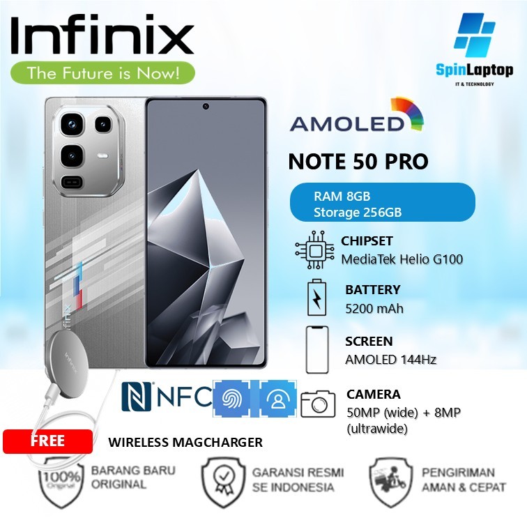 Jual INFINIX NOTE 50 PRO Racing Edition | RAM 8GB /256GB Kamera 50MP ...