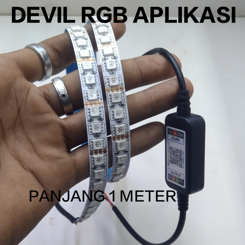 Jual Lampu LED Devil / Demon RGB Bluetooth LED rapat seperti pada foto ...