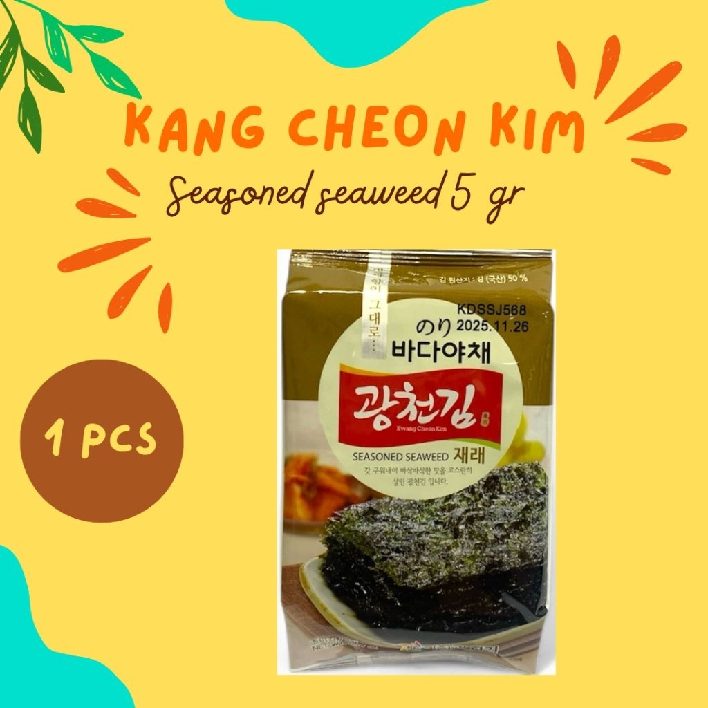 Jual SNACKS KWANG CHEON KIM SEASONED 5 GR | Shopee Indonesia