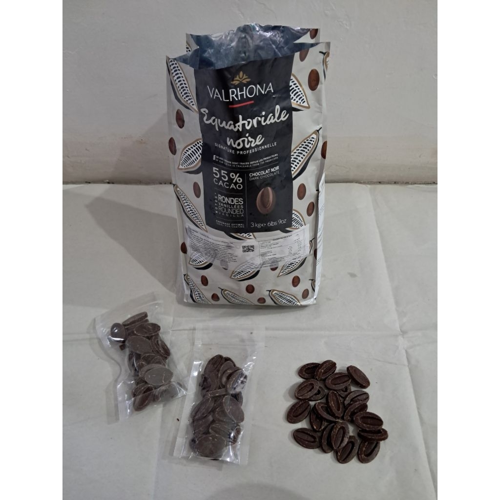 Jual Coklat Valrhona Equatoriale Noire 55% repack 100gr / chocolate ...