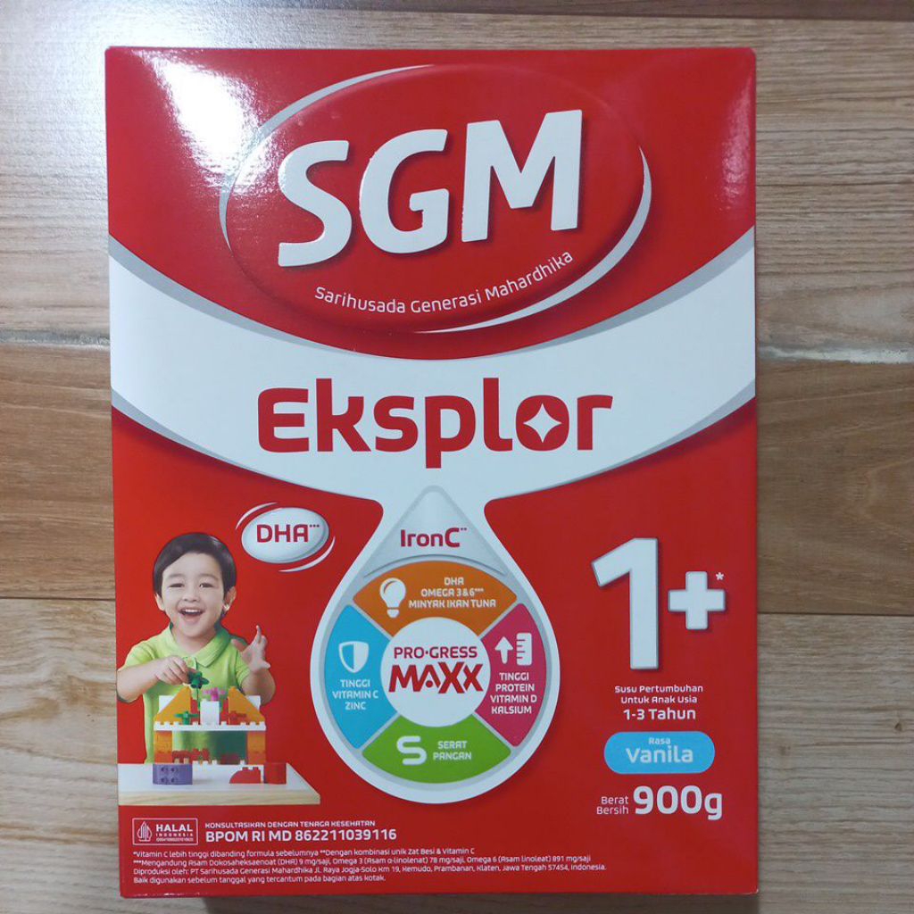 Jual SGM Explor 1+ (1-3 Tahun) Madu dan Vanila 900g | Shopee Indonesia