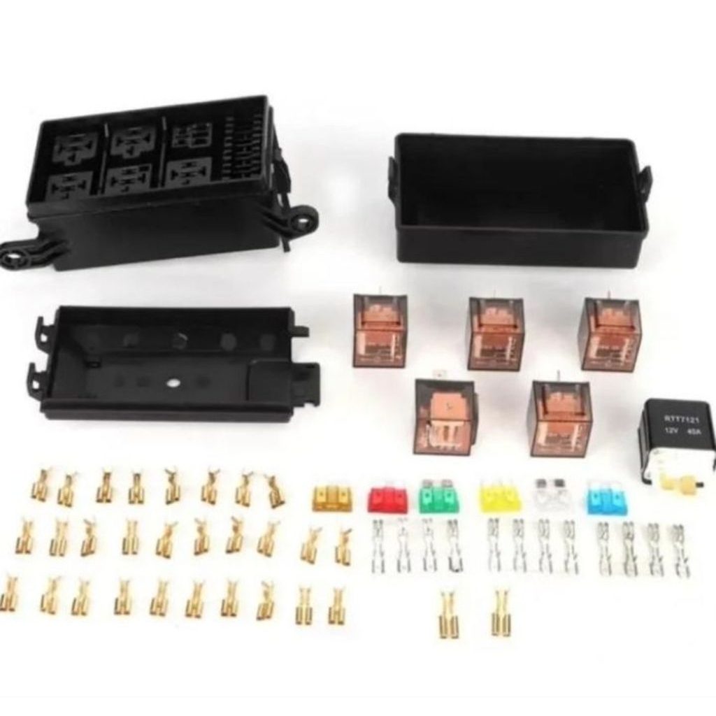 Jual Kotak sikring universal DC 12V car marine 6-way relay + slot Blade ...