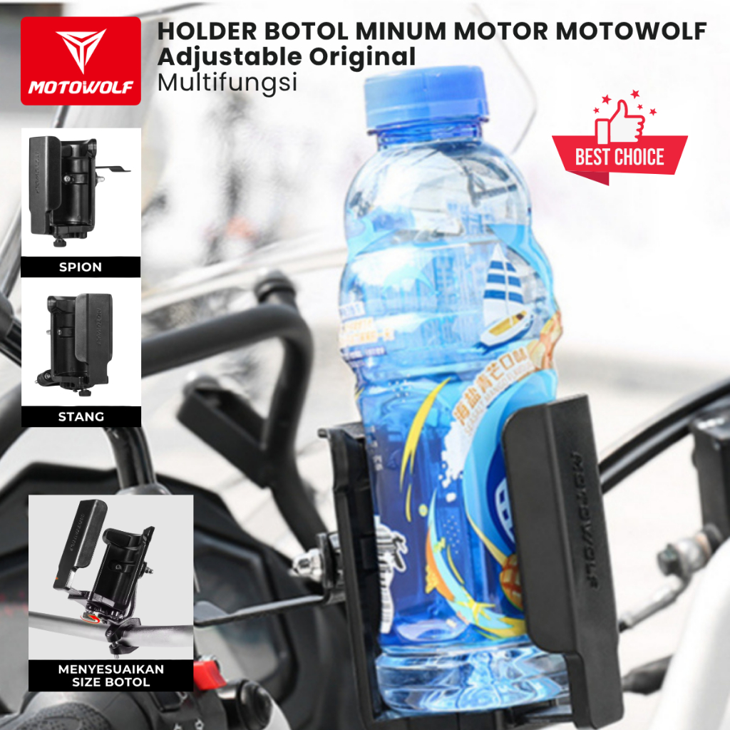 Jual Holder Botol Minum Motor Motowolf Adjustable Original Multifungsi ...