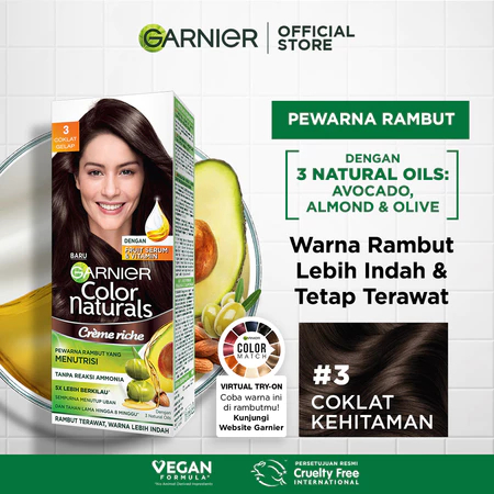 Jual [ COSMO ] Garnier Color Naturals Hair Color Box | Shopee Indonesia
