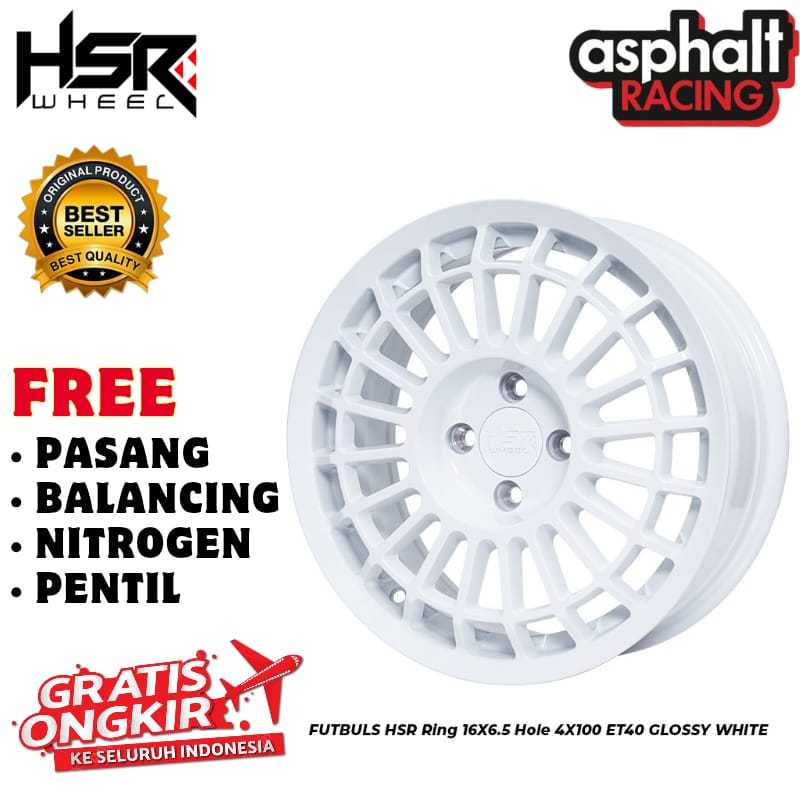 Jual Velg Mobil Rally R16 HSR FUTBULS PCD 4X100 Untuk Vinfast Vf3 Brio ...