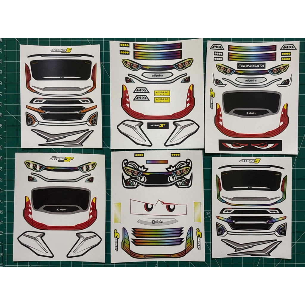 Jual Stiker headlamp JB3 JB5 Bus RKC sudah CUTTING | Shopee Indonesia