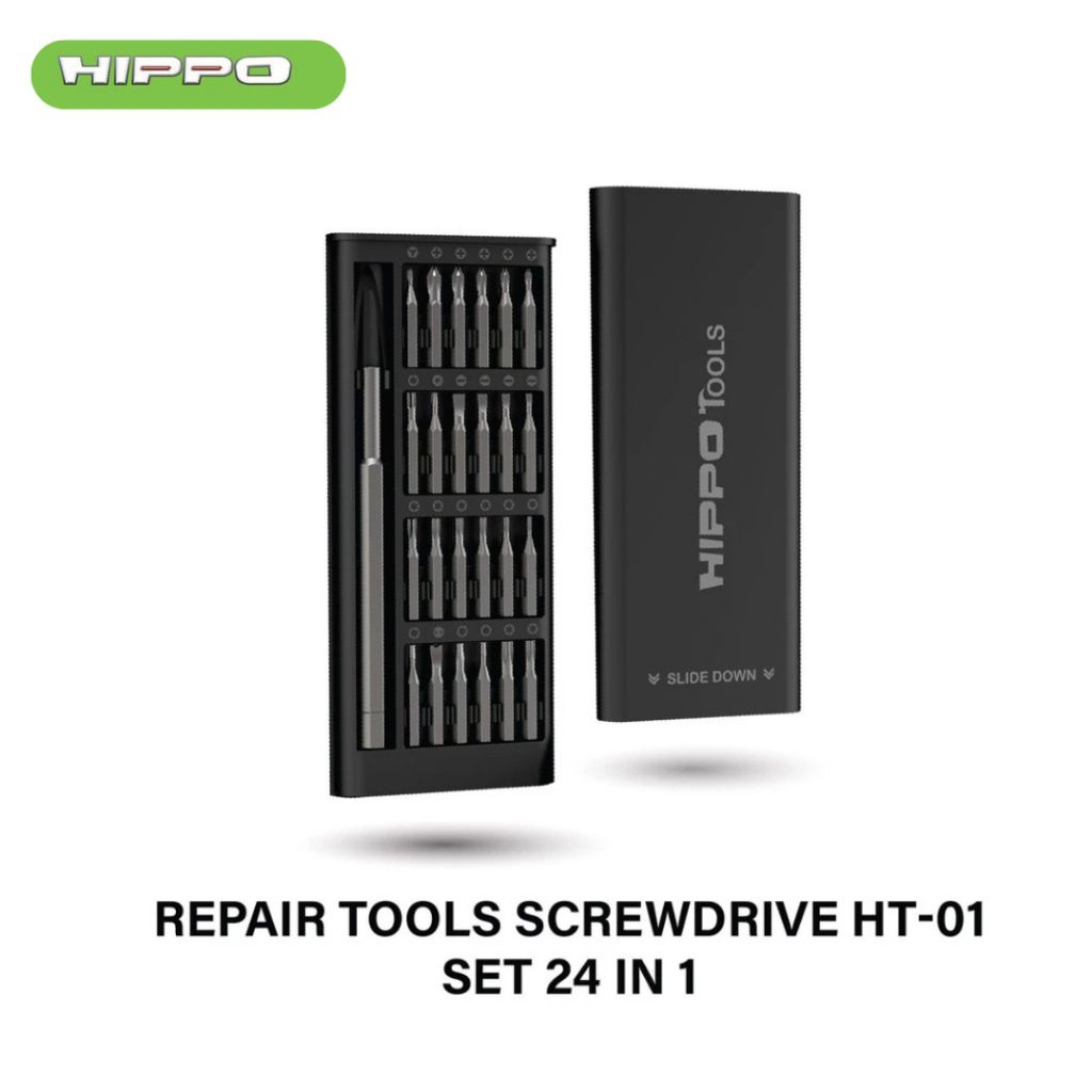 Jual Hippo Tools HT-01 OBENG SET Premium 24 IN 1 Screwdriver Magnetic ...