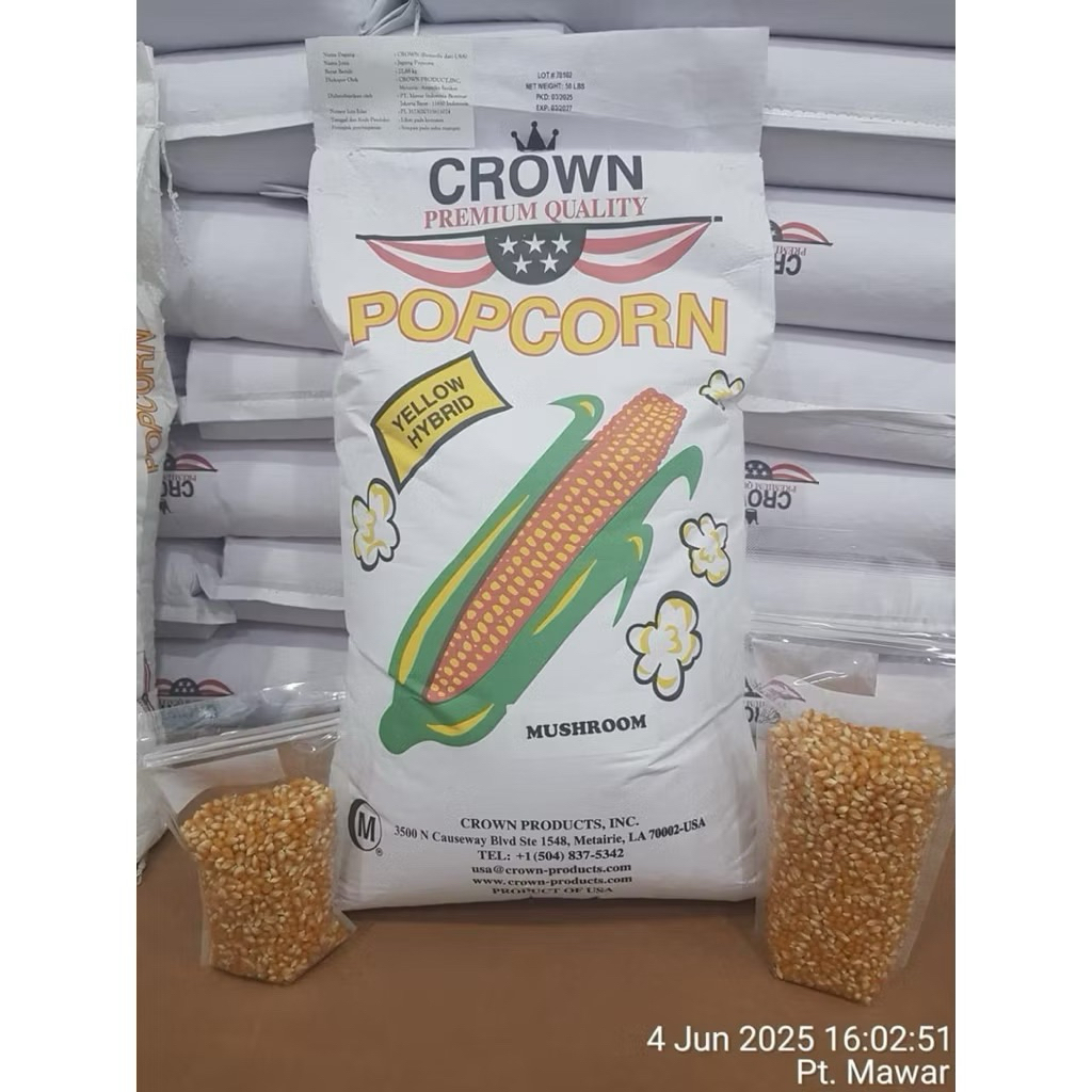 Jual CROWN USA Popcorn Kernel Butterfly (REPACK) | Shopee Indonesia