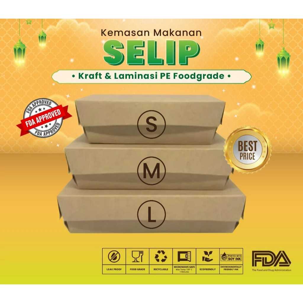 Jual PAPER LUNCH BOX MODEL SELIP (BELUM DIRAKIT) | Shopee Indonesia