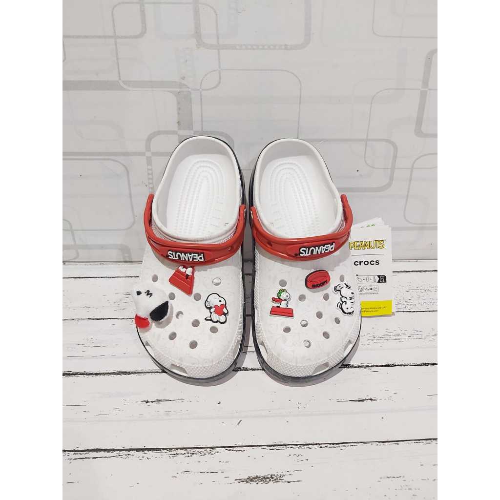 Jual Crocs Snoopy Peanuts Classic Clog Anak dan Dewasa | Shopee Indonesia
