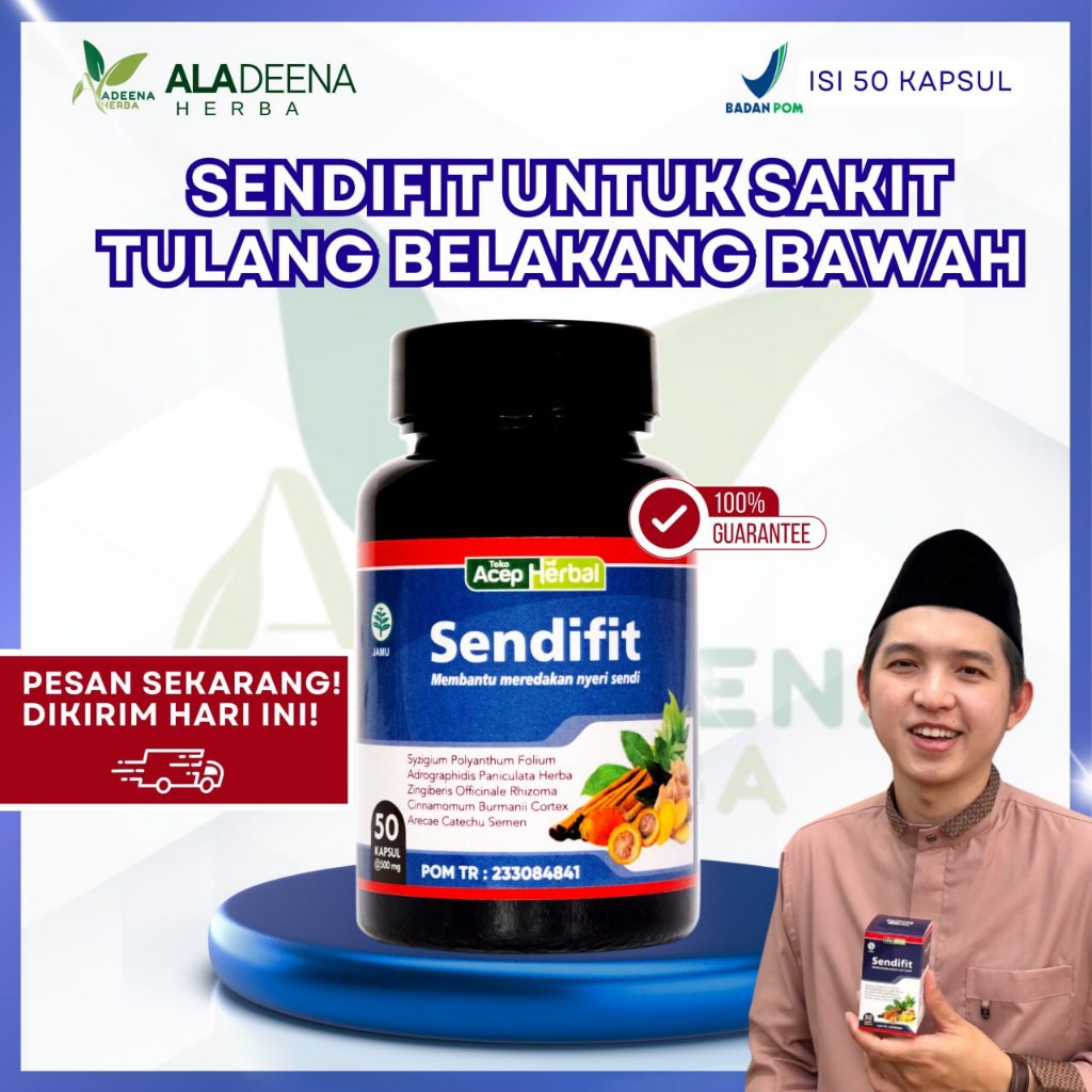 Jual SENDIFIT Original Kapsul Herbal Obat Untuk Mengatasi Sakit Tulang ...