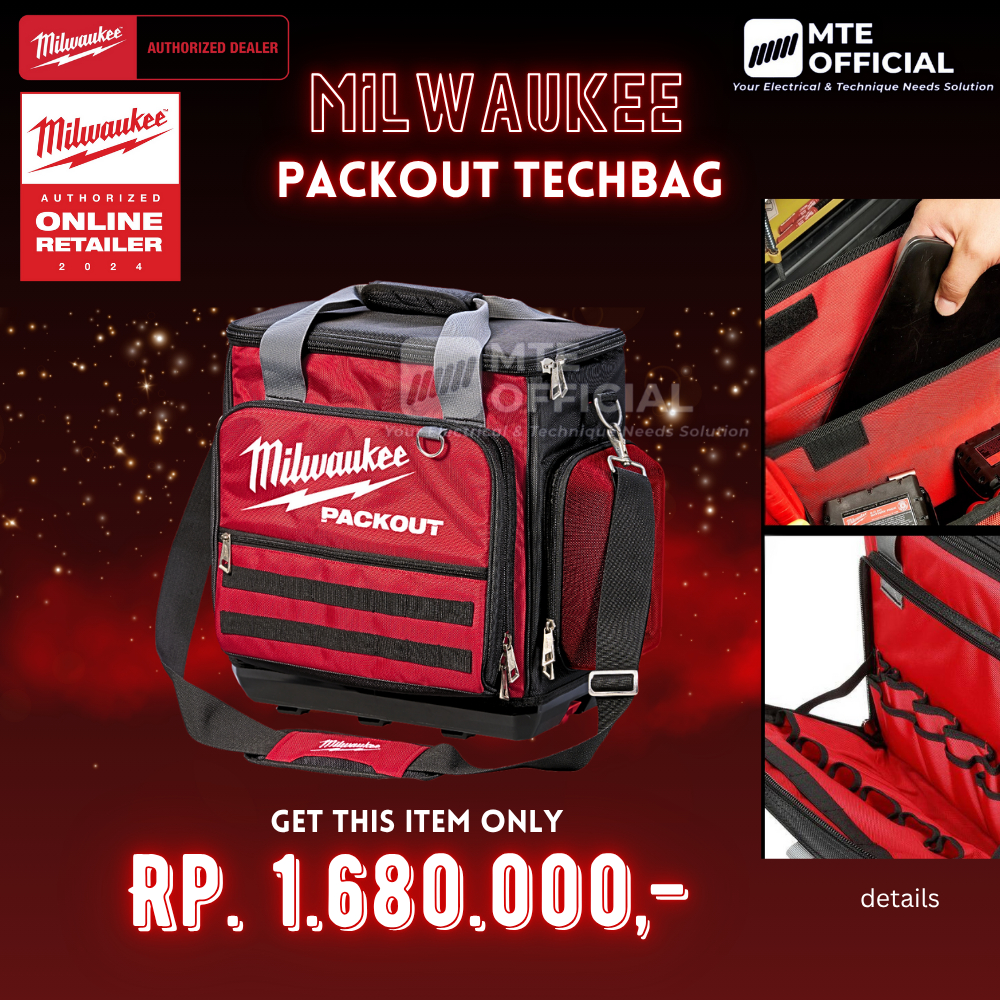 Jual Milwaukee PACKOUT Techbag (48-22-8300) – Toolbag Tas Storage ...