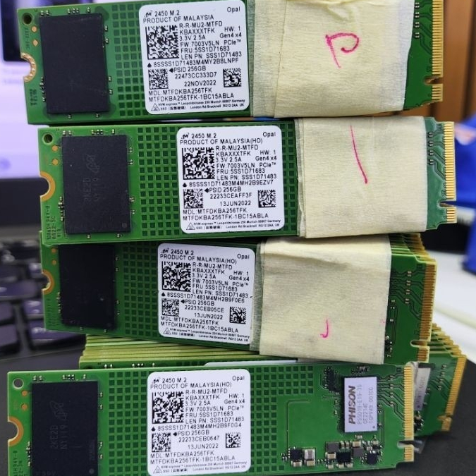Jual SSD Cabutan Laptop Baru SSD NVME 128GB/256GB PICE GEN3 GEN4 RANDOM ...