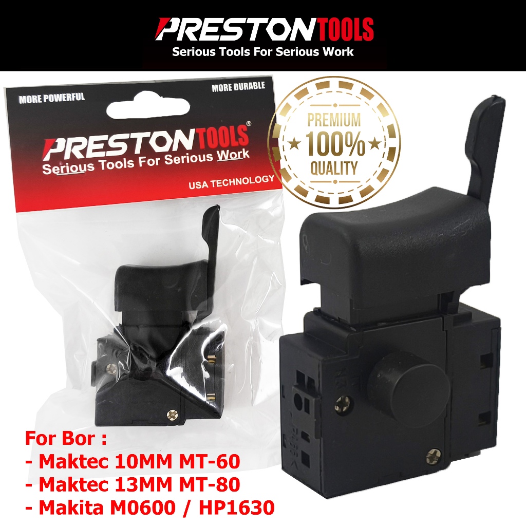 Jual SAKLAR BOR MAKTEC MT 60 MT 80 PRESTON TOOLS / SWITCH MESIN BOR 10 ...