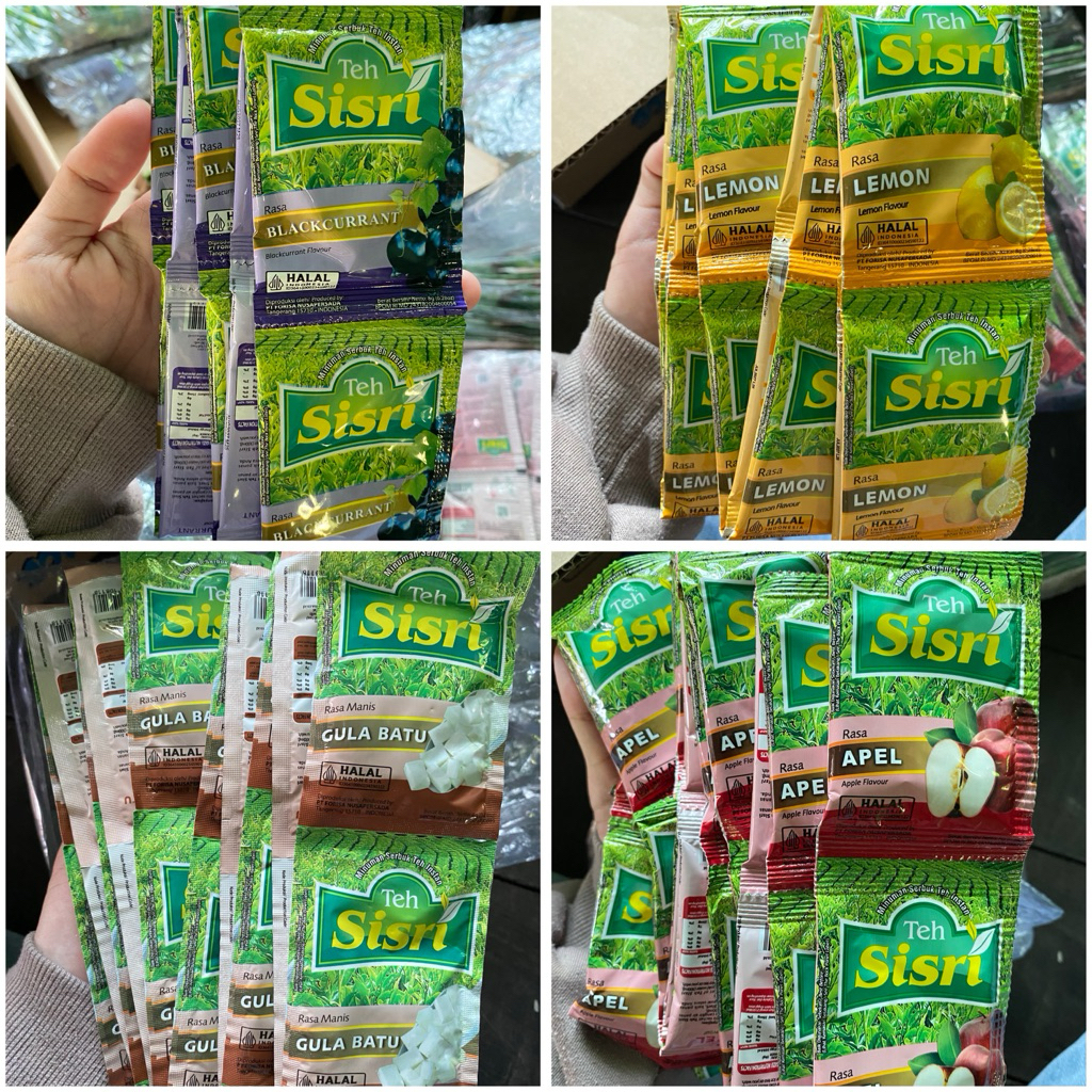 Jual TEH SISRI ALL VARIANT 1 renteng (10 sachet) | Shopee Indonesia