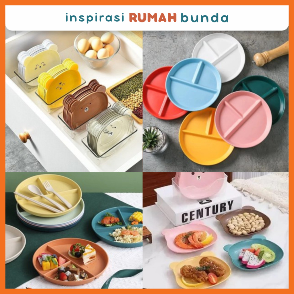 Jual Piring Makan Anak Berbentuk Beruang Lucu / Piring Lucu /Piring ...