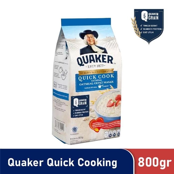 Jual QUAKER Quick Cooking Oatmeal 800 Gr 800 GR BPOM | Shopee Indonesia