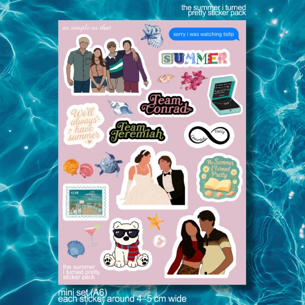Jual as simple as that - The Summer I Turned Pretty Sticker Pack TSITP ...