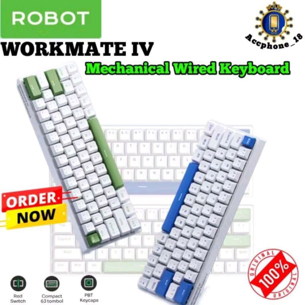 Jual ROBOT WORKMATE IV WIRED MECHANICAL KEYBOARD | Shopee Indonesia