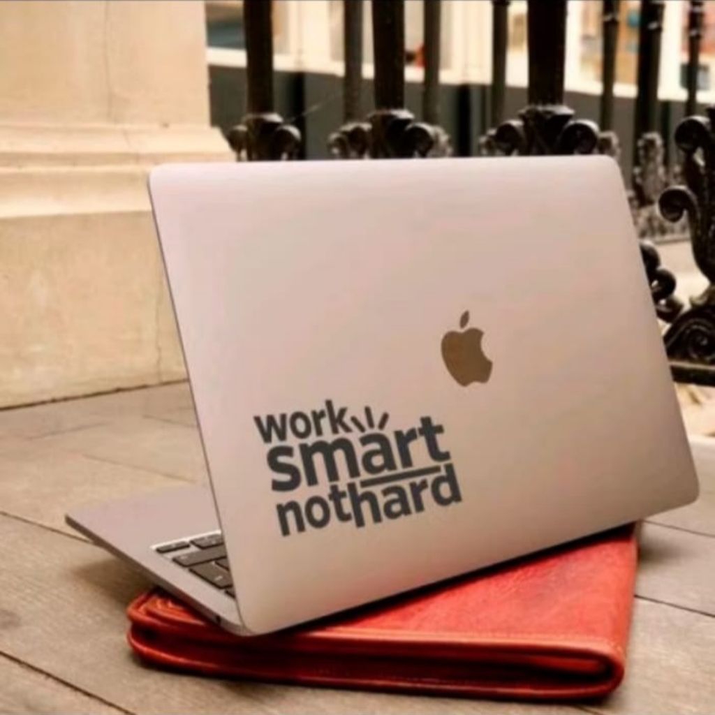 Jual STIKER QUOTE WORK SMART NOT HARD | CUTTING STIKER LAPTOP | Shopee ...