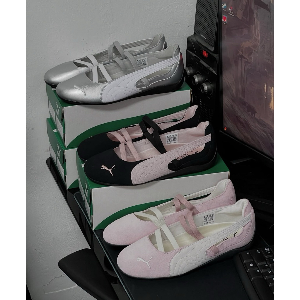 Jual Sepatu Viral PM Ballet Black Pink Premium | Shopee Indonesia