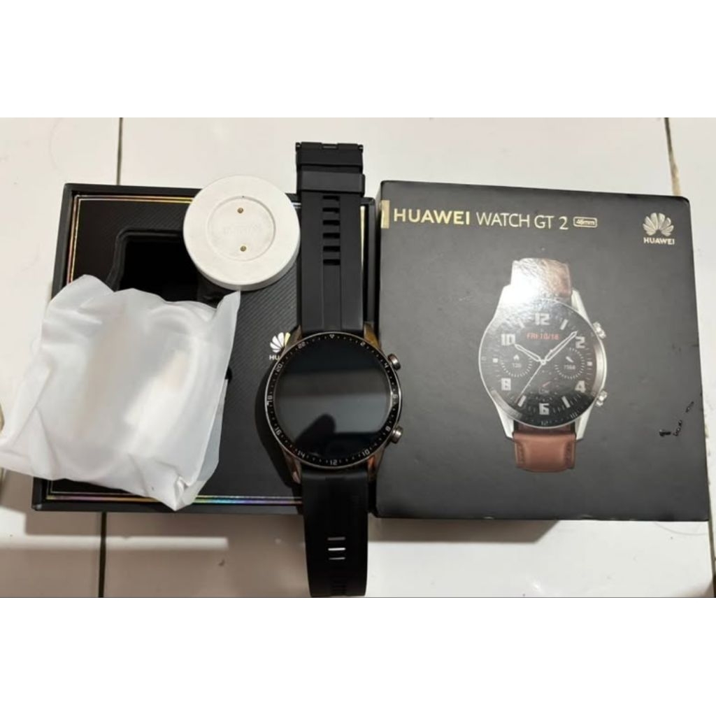 Jual Huawei Smartwatch GT 2 Claasic Fullset | Shopee Indonesia