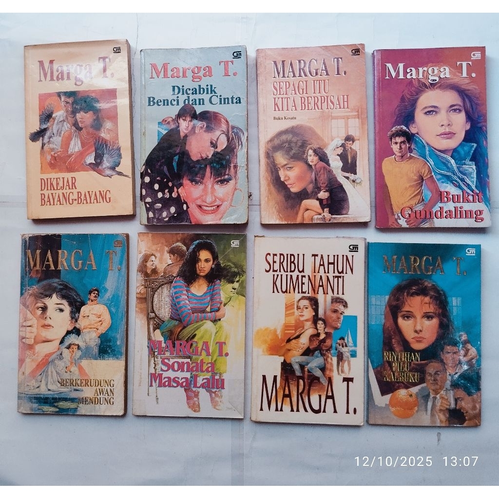 Jual Novel Karya Marga T; DIKEJAR BAYANG-BAYANG, DICABIK BENCI DAN ...