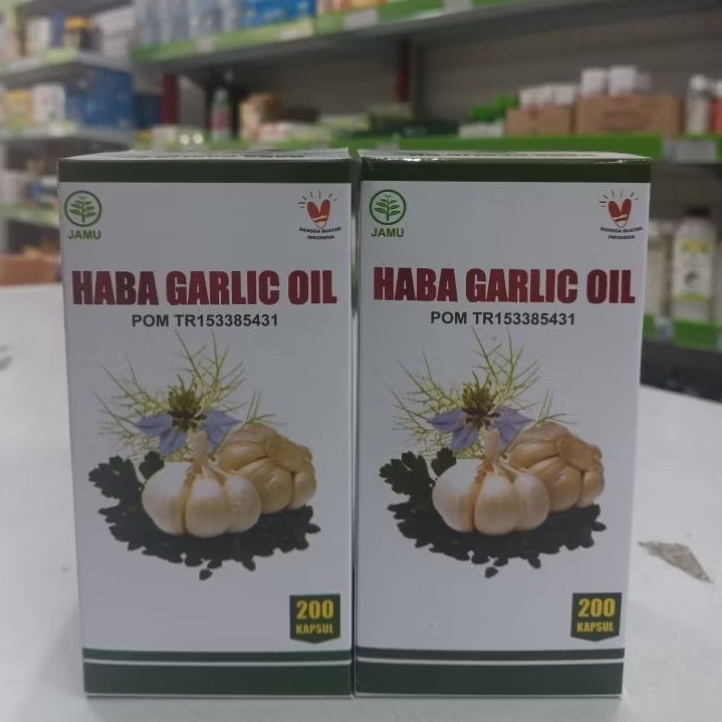 Jual Haba garlic oil 200 kapsul habbatusauda bawang putih | Shopee ...