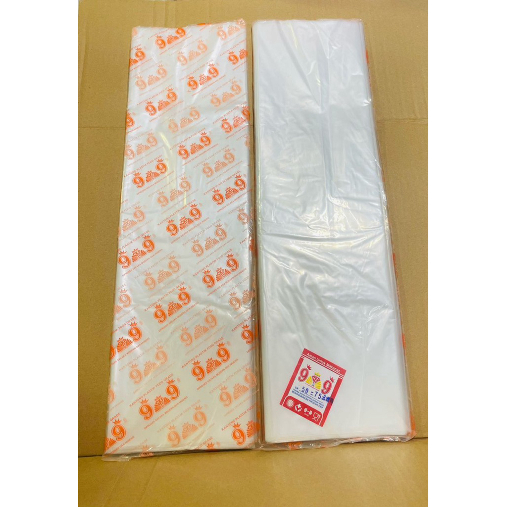 Jual Kantong Plastik PE Besar 50x75 dan 60x100cm Merk 999/Plastik Ikan ...