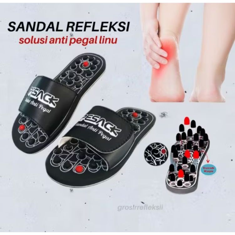 Jual SandalSlop Refleksi/Rematik/Kesehatan/Terapi/Asam Urat cocok untuk ...