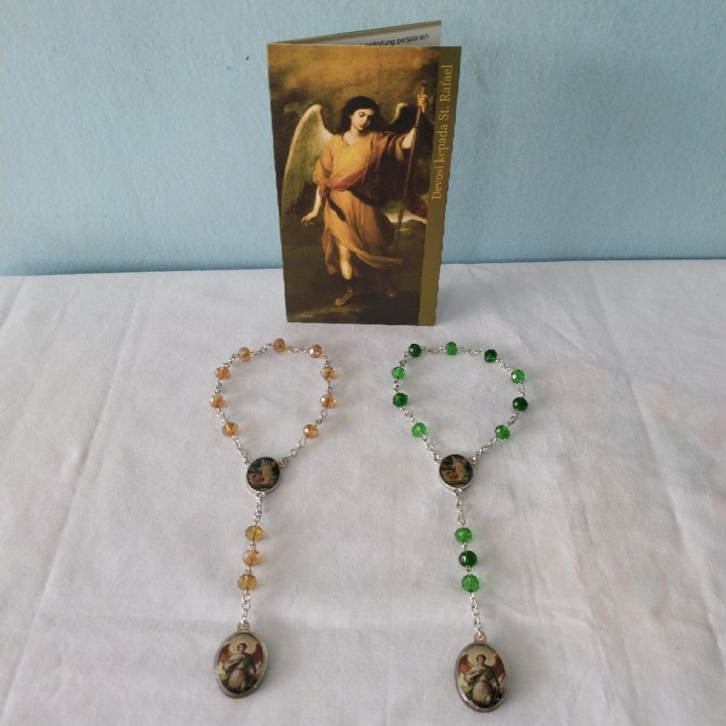 Jual DEVOSI MALAIKAT AGUNG ST RAFAEL -LEMBAR DOA+ROSARIO | Shopee Indonesia