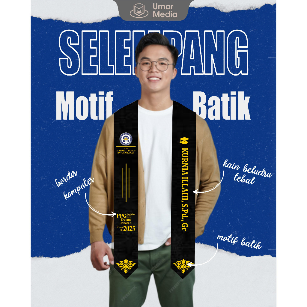 Jual Selempang Graduation Slempang Wisuda Salempang Wisuda Shash ...