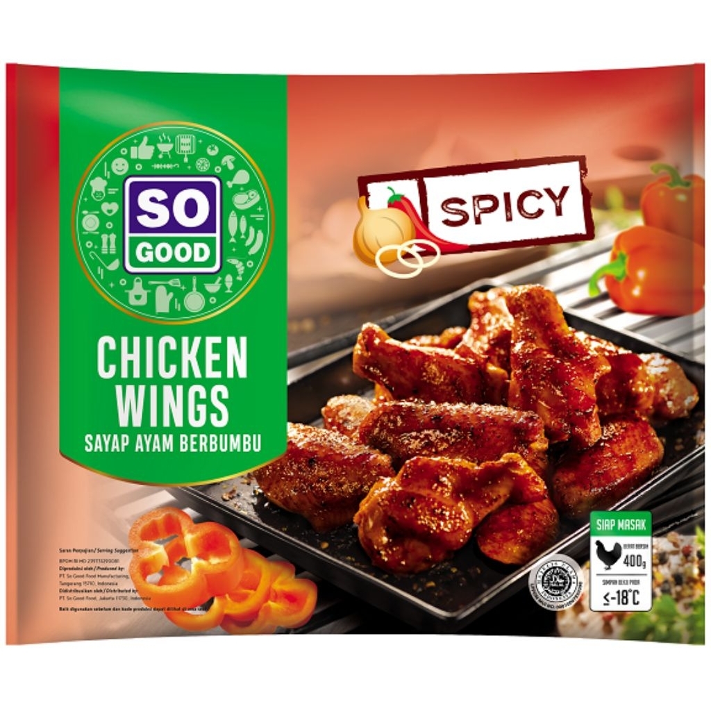 Jual so good spicy wings 400gr | Shopee Indonesia