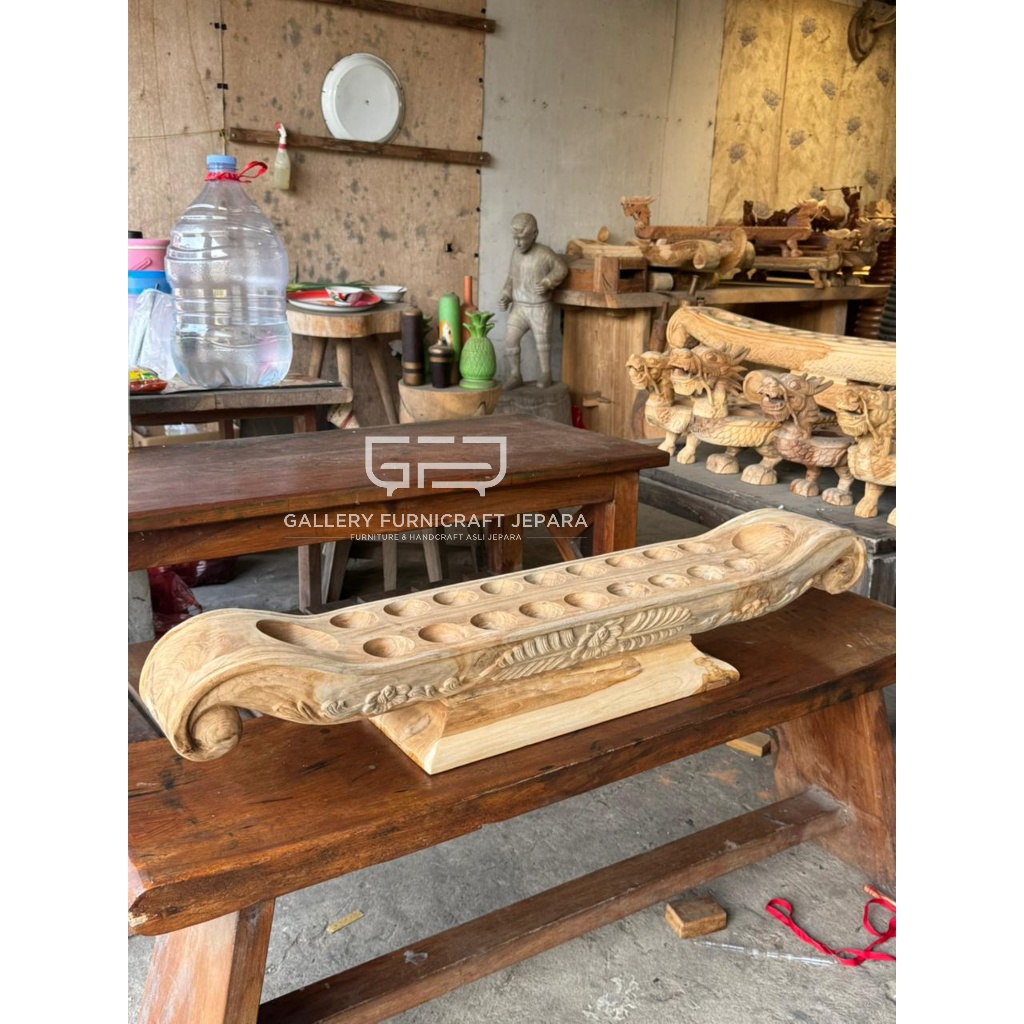Jual Congklak Tradisional Gamelan Premium Kayu Jati 9 Lubang ...