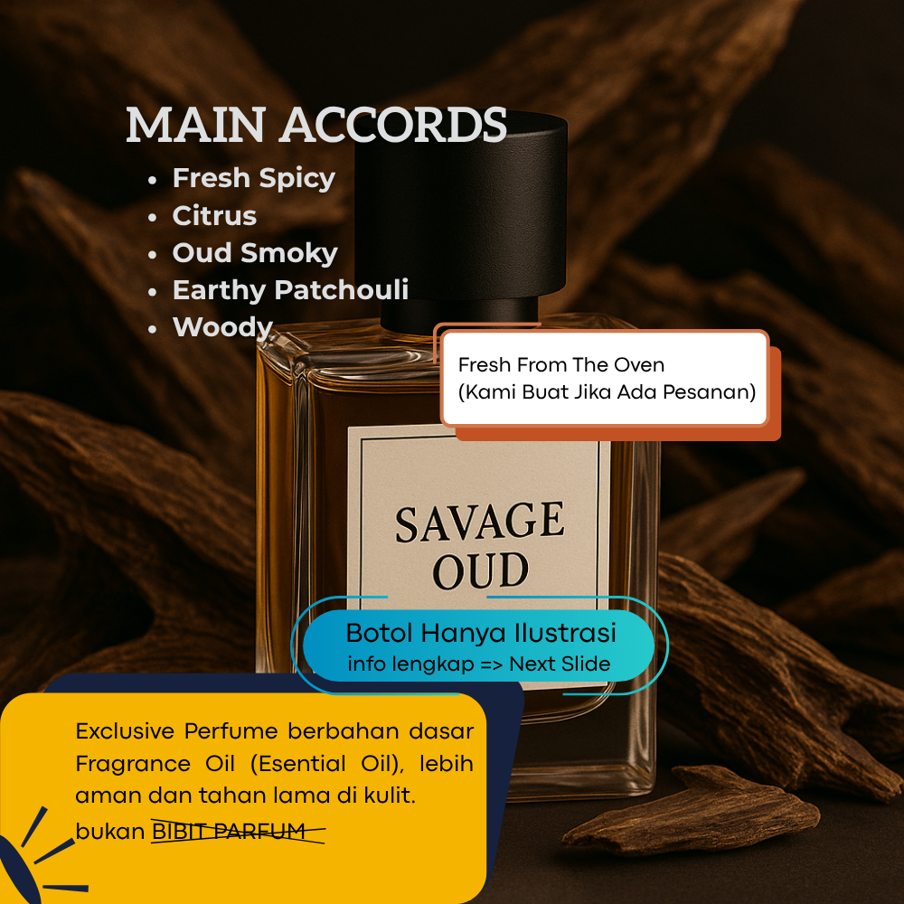 Jual Savage Oud by ELL | Fragrance Oil Perfume (Esential Oil) | EDT EDP ...