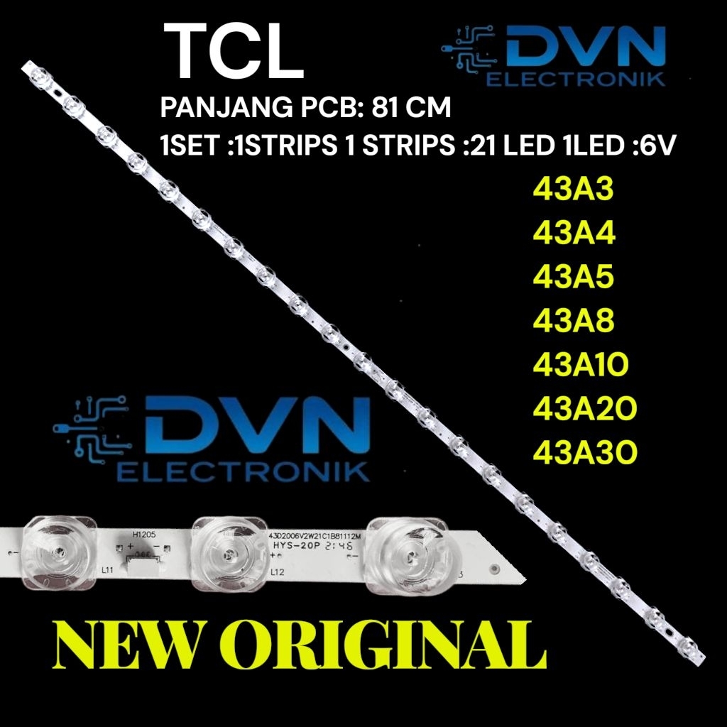 Jual BACKLIGHT TV TCL 43 INC 43A3 43A4 43A5 43A8 43A10 43A20 43A30 ...