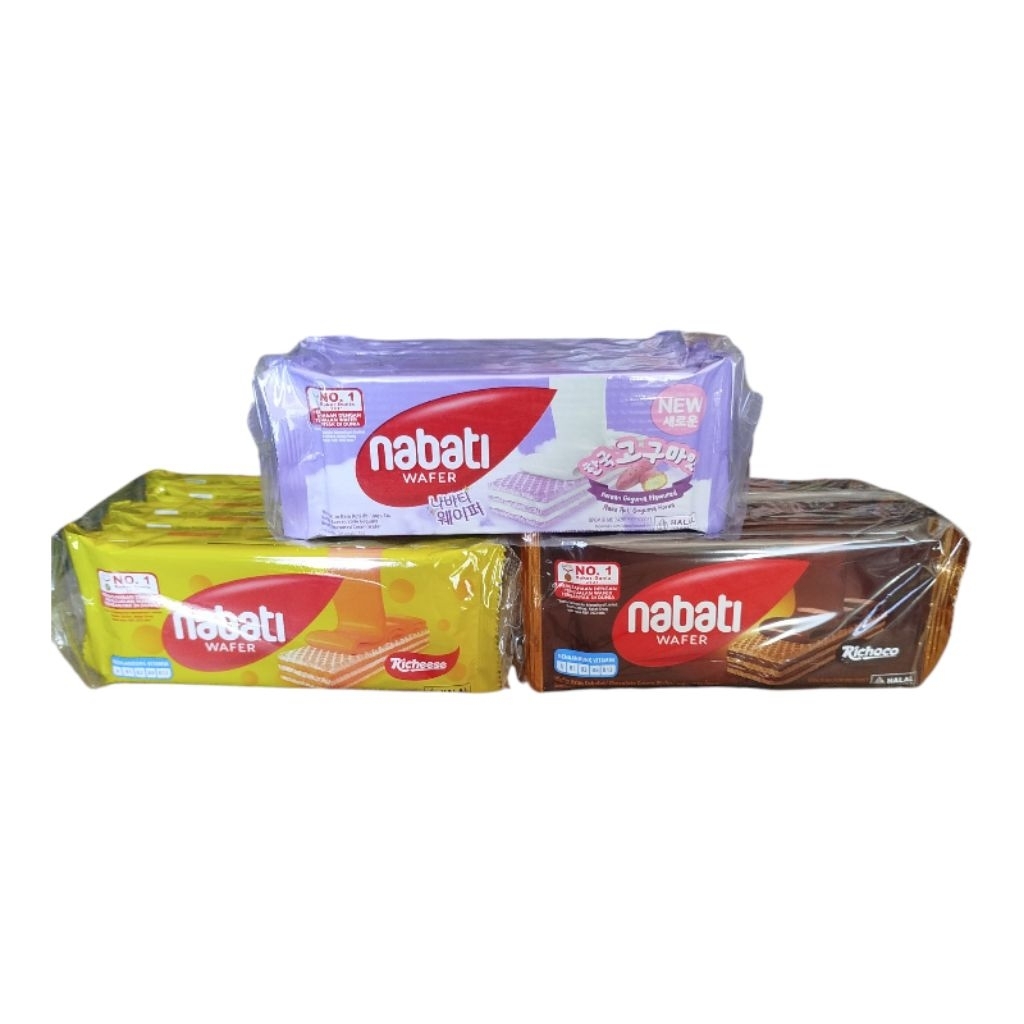 Jual wafer nabati 1000 coklat/keju (isi 10pcs)dan nabati besar 100gr ...