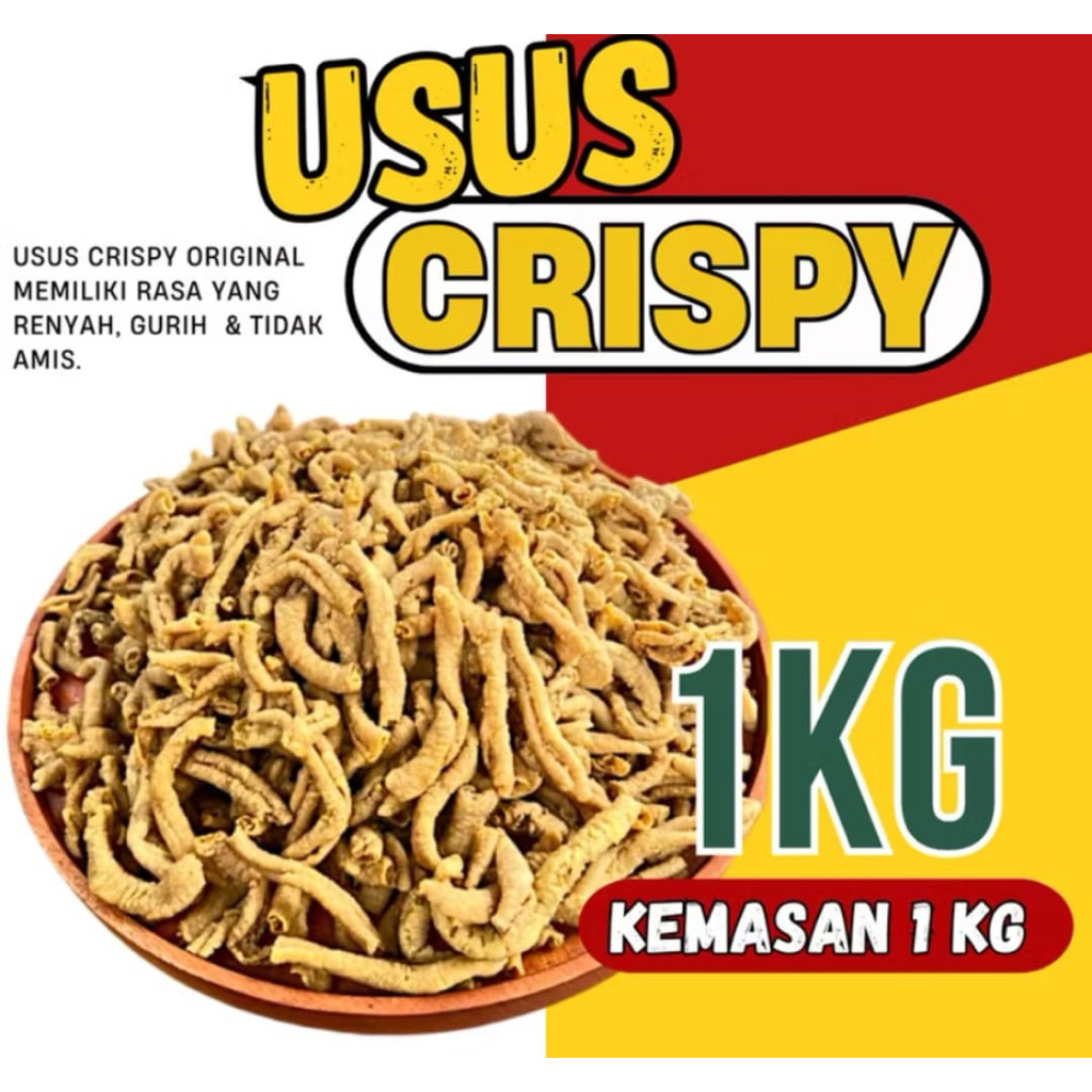 Jual SUPER SALE 1 KG KERIPIK USUS AYAM CRISPY RASA ORIGINAL GURIH ENAK CEMILAN FOOD | Shopee ...