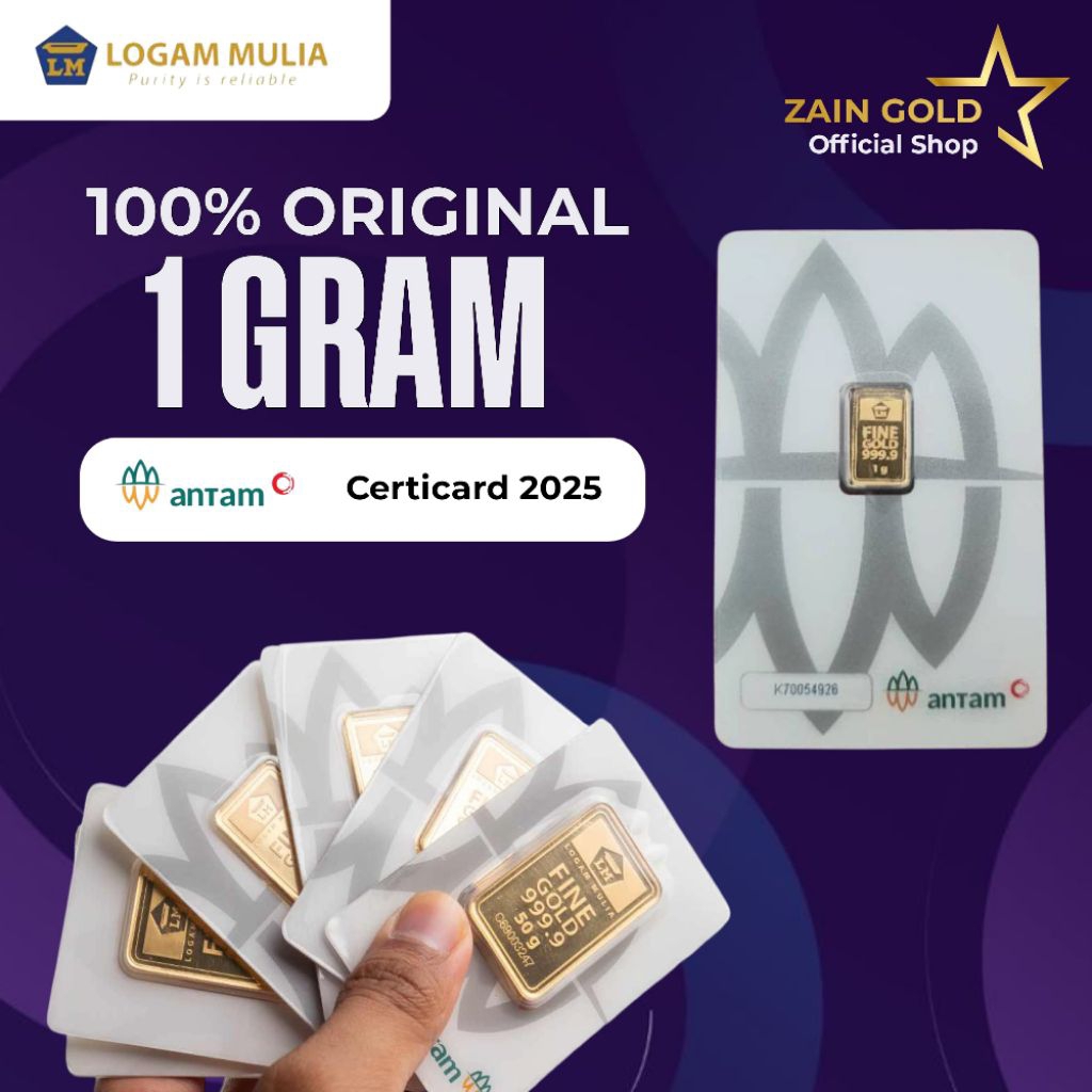 Jual Zain Gold Logam Mulia Antam 1 gr / Emas Antam | Shopee Indonesia