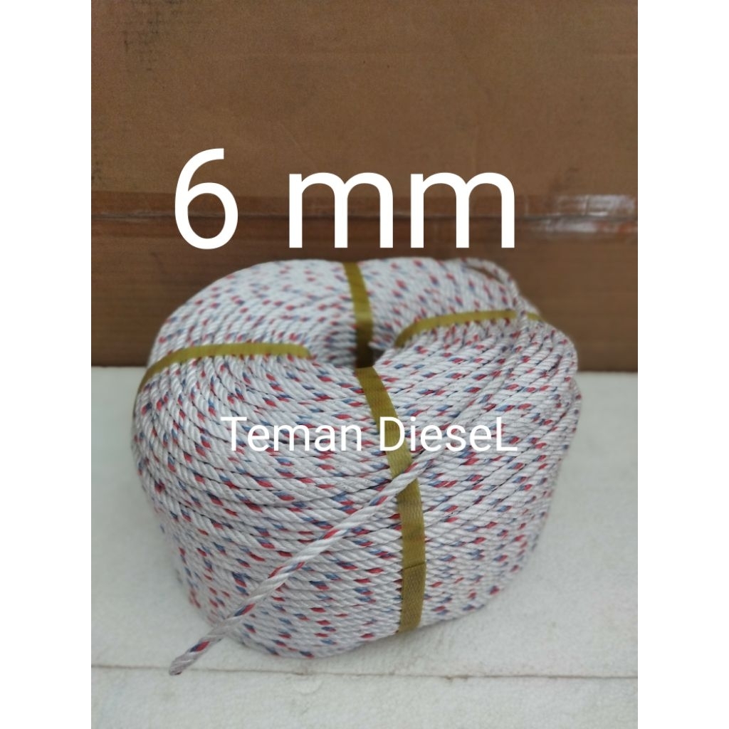 Jual Tali Tampar 6mm Tambang Pompa Submersibel Harga Per Roll | Shopee ...
