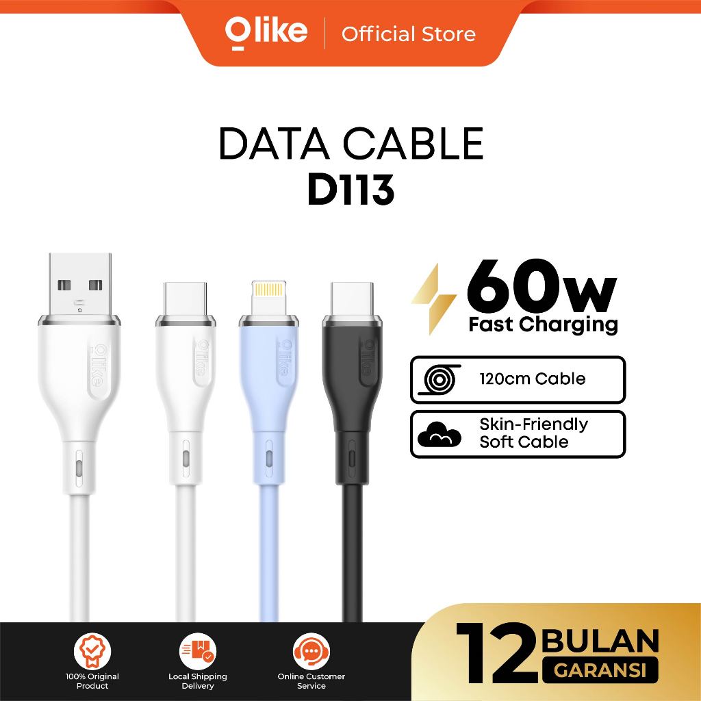 Jual OLIKE Kabel Data Fast Charging C Series | 3A / 60W / 27W – USB-A ...