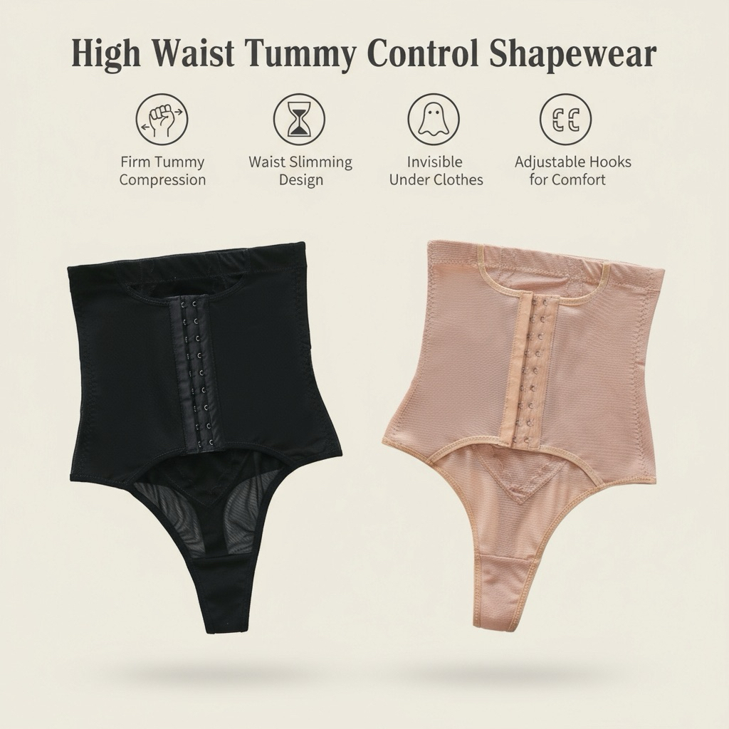 Jual S-3XL Waist Trainer Body Shaper Tummy Control Slimming Underwear ...