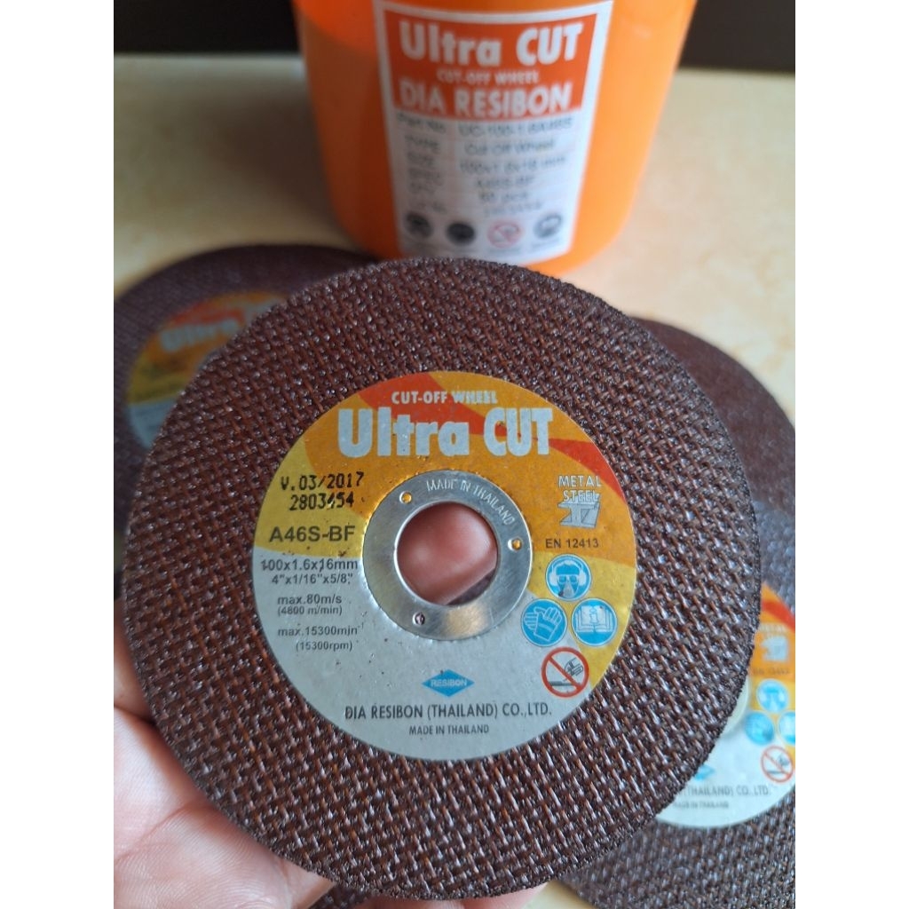 Jual ULTa CuT DIA Resibon 100x1.6x16mm/ batu grinda potong ultra cut ...