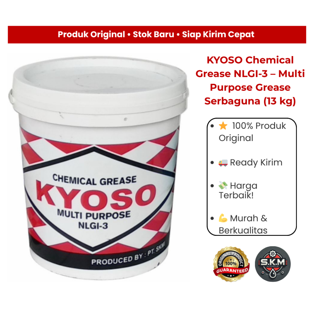 Jual KYOSO Chemical Grease NLGI-3 – Multi Purpose Grease Serbaguna (13 ...