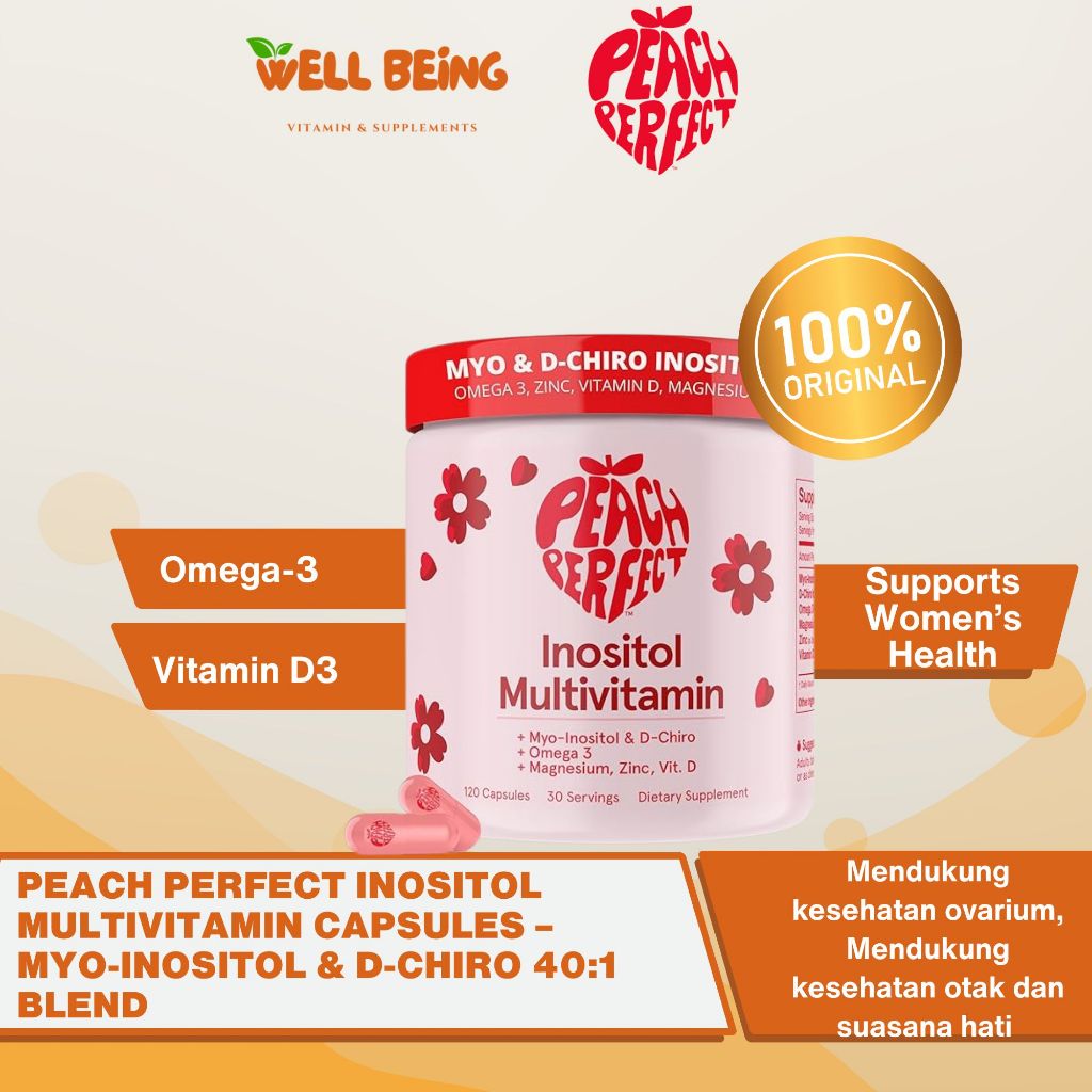 Jual Inositol Multivitamin Capsules – Myo-Inositol & D-Chiro 40:1 Blend ...