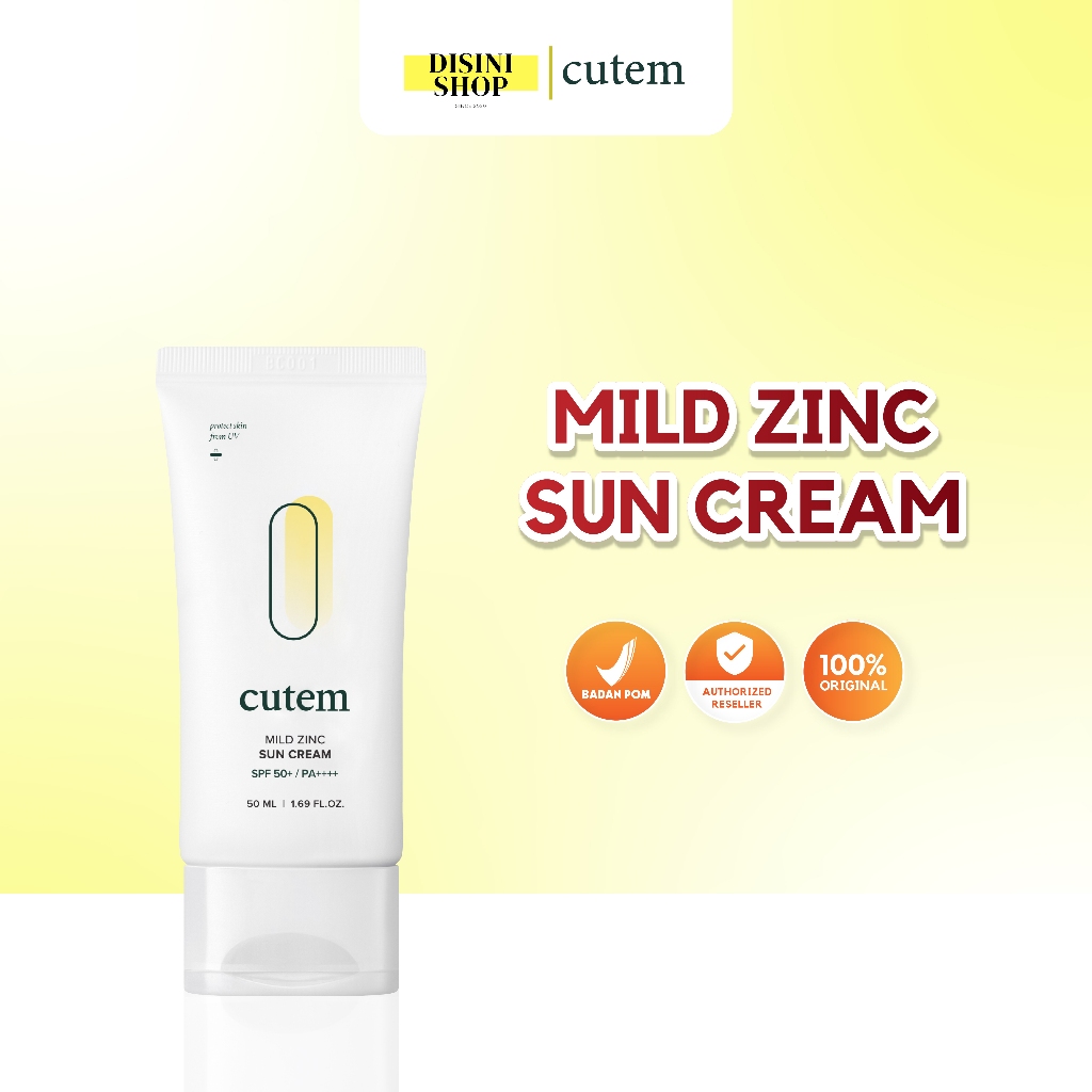Jual SKINMED [Cutem] Mild Zinc Sun Cream | Sunscreen SPF 50 PA ...