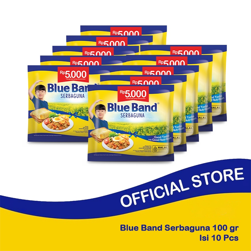 Jual Blue Band Serbaguna 100 gr isi 10 pcs | Shopee Indonesia