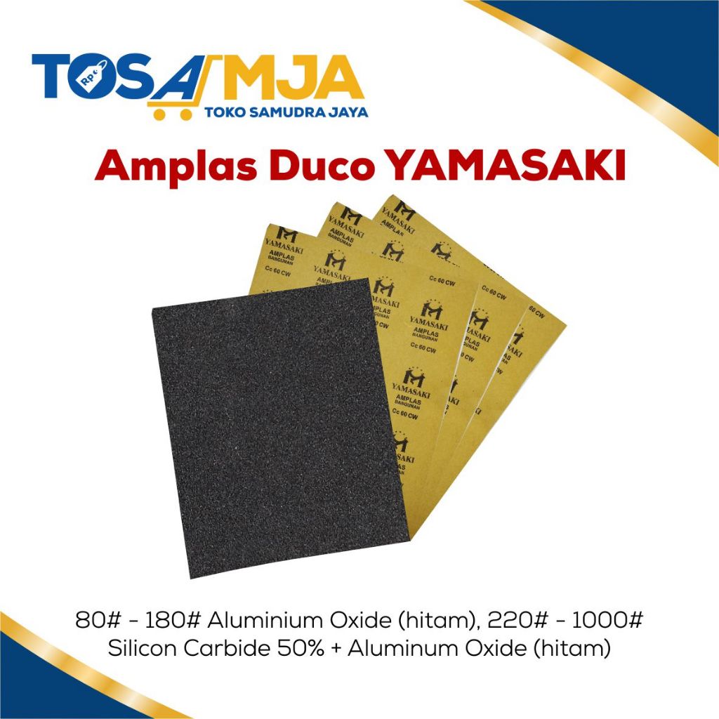 Jual AMPLAS DUCO YAMASAKI/YASQI Grit #60 ~ #2000 [ORIGINAL JAPAN ...