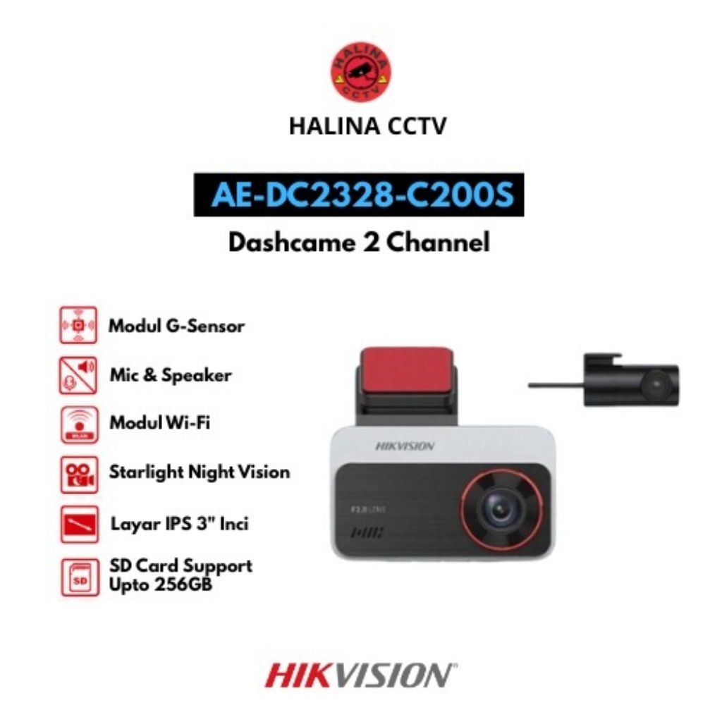 Jual Dascam Hikvision AE-DC2328-C200S (2CH) 2MP | Shopee Indonesia